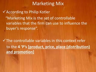 Marketing mix final | PPTX