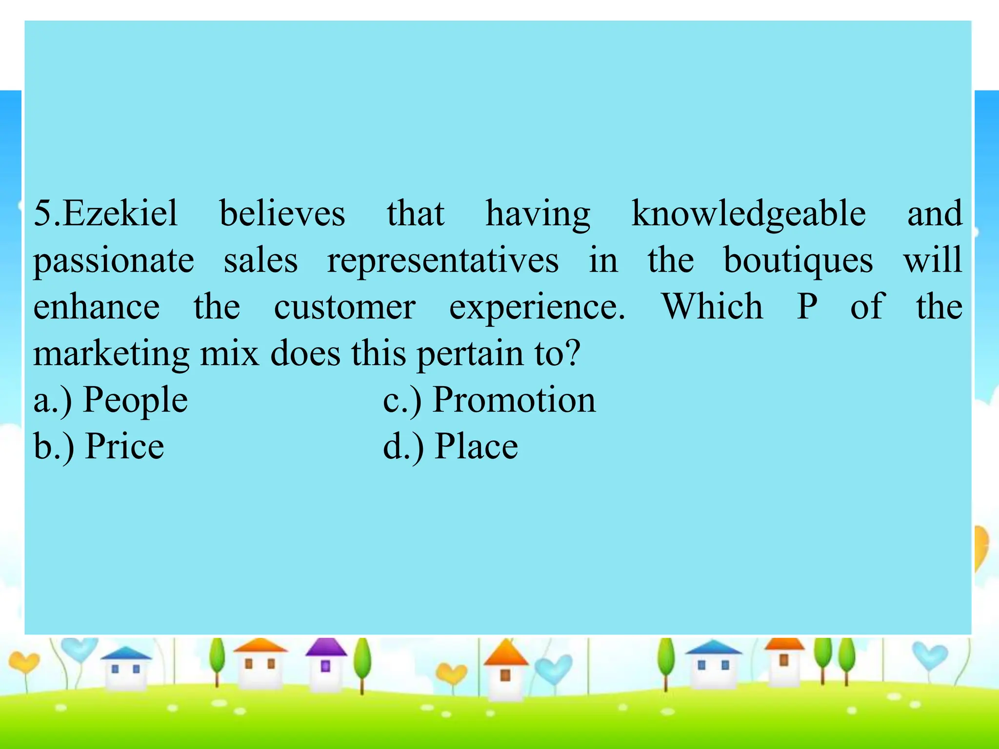 MARKETING MIX : (Entrepreneurship lesson) | PPTX