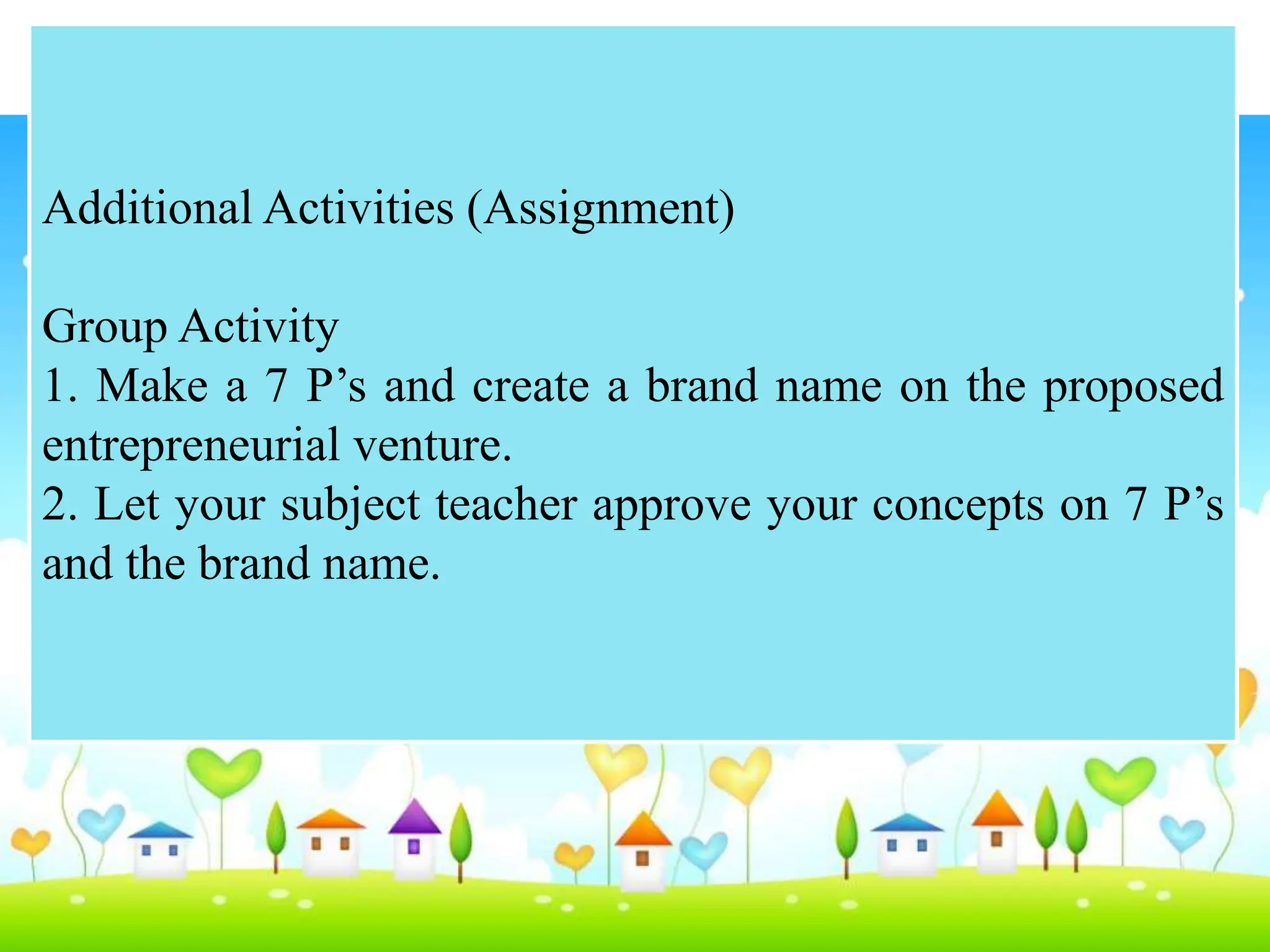 MARKETING MIX : (Entrepreneurship lesson) | PPTX