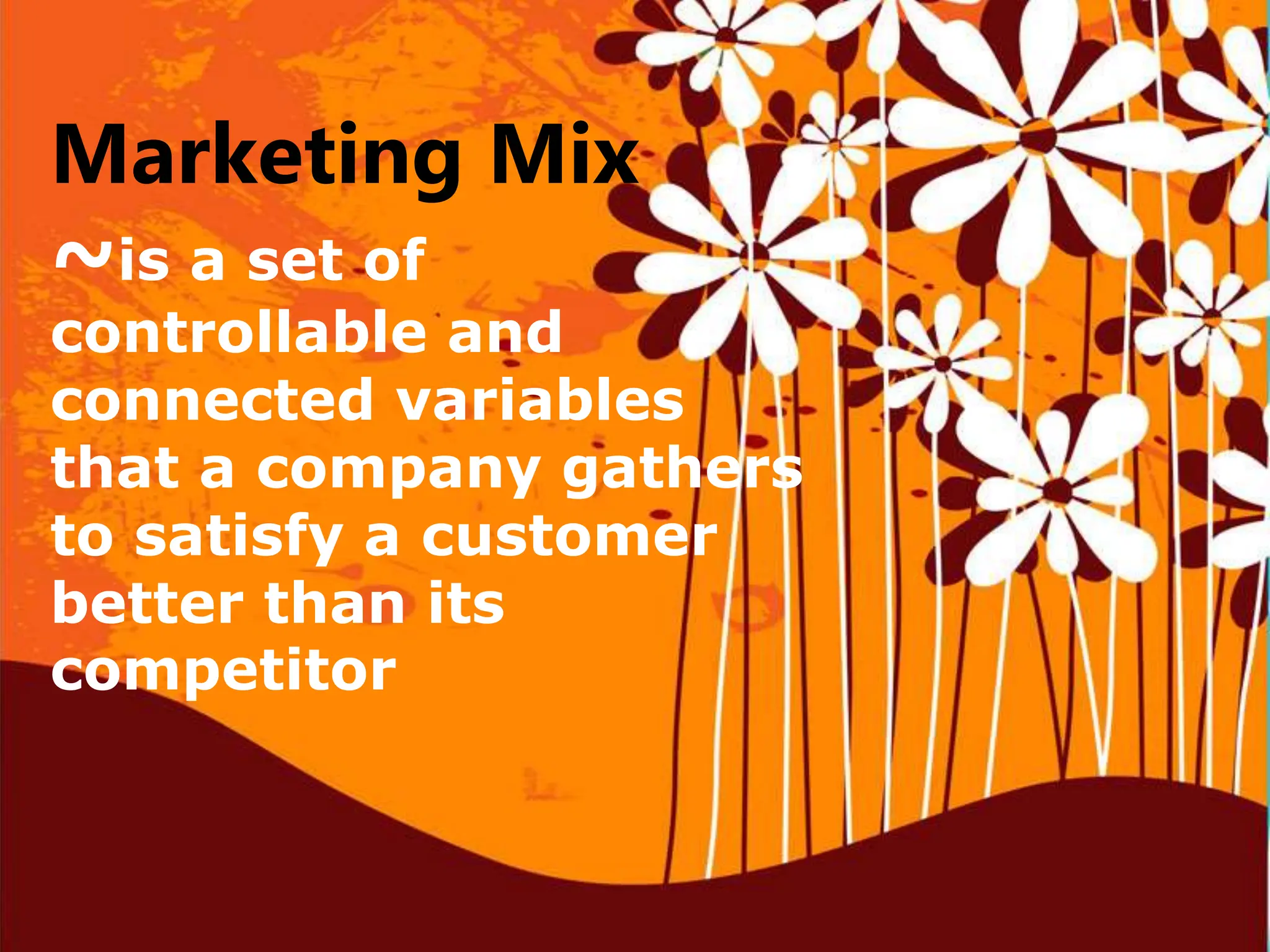 MARKETING MIX : (Entrepreneurship lesson) | PPTX