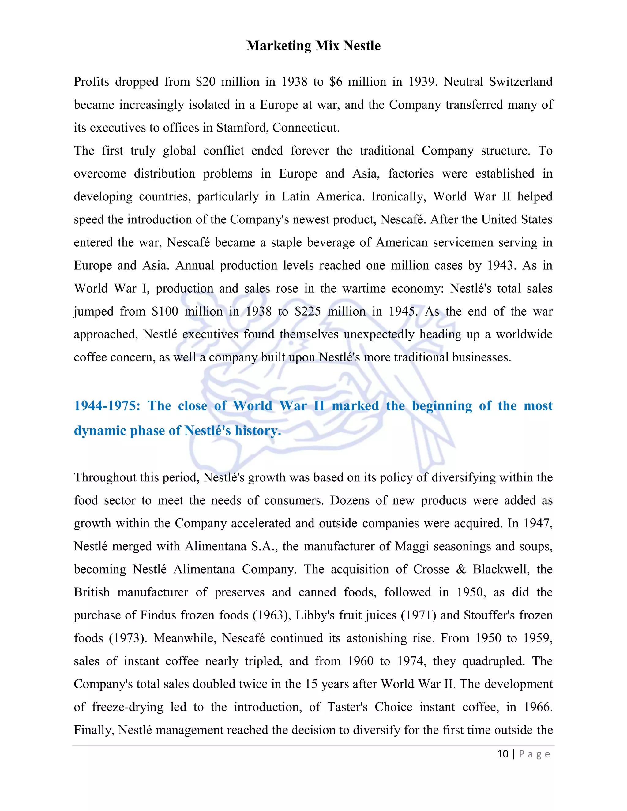 Marketing Mix Nestle Company | PDF