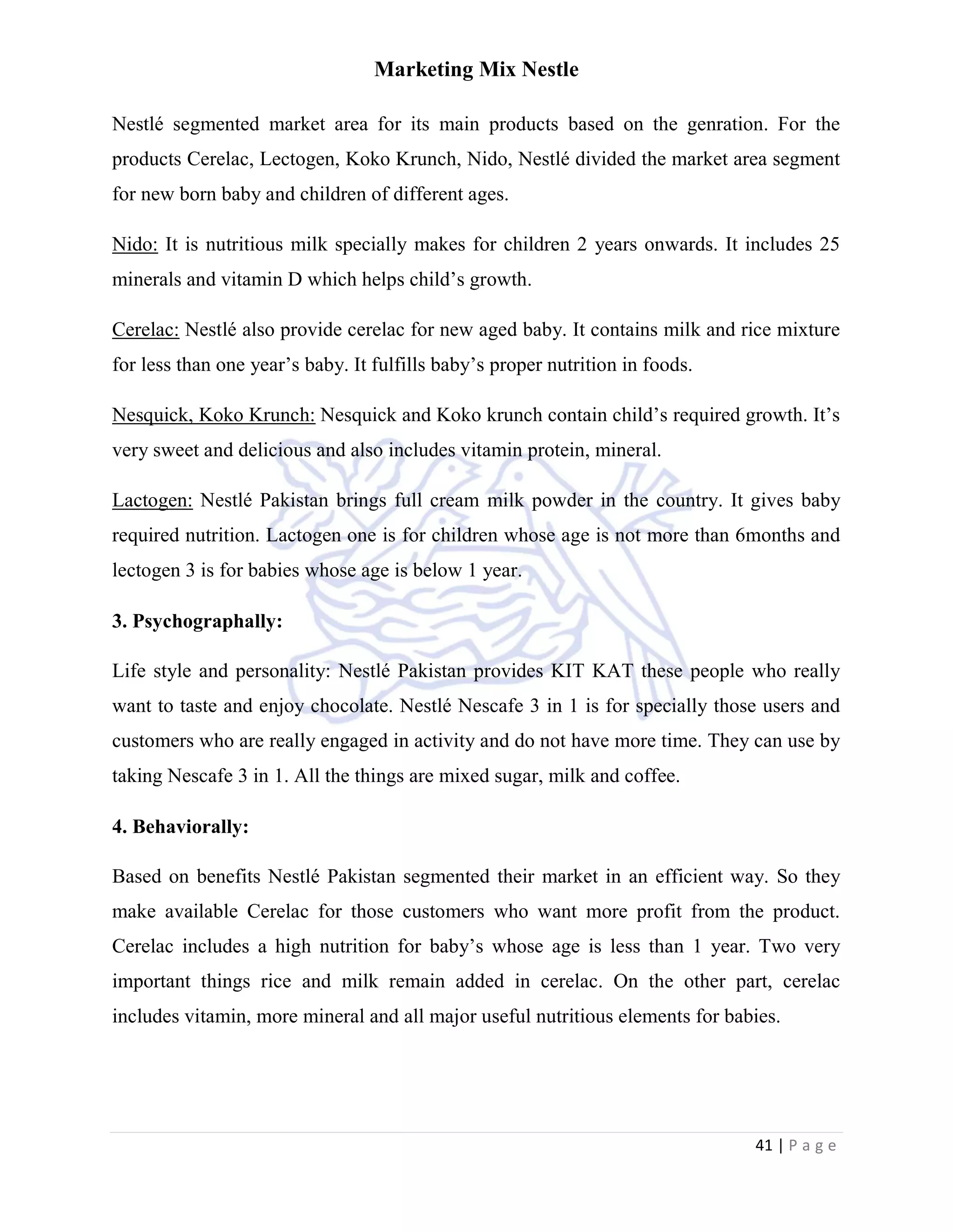 Marketing Mix Nestle Company | PDF