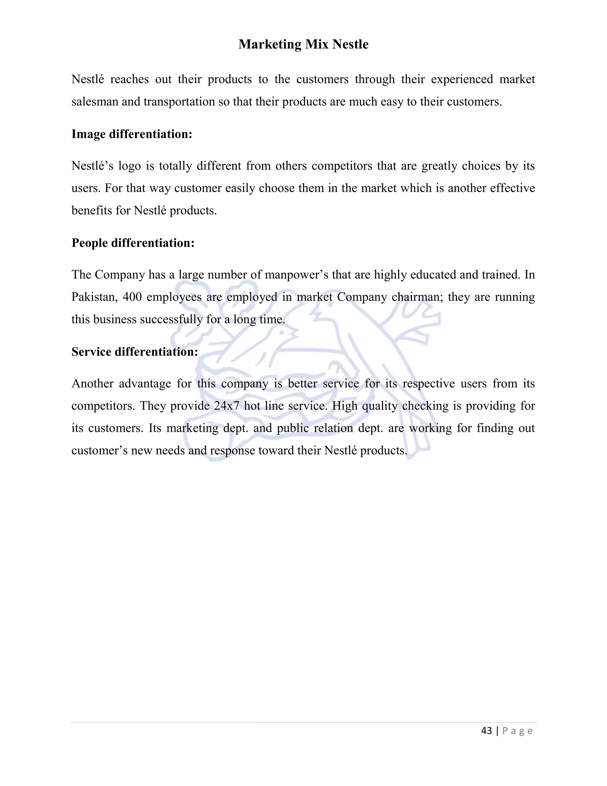 Marketing Mix Nestle Company | PDF