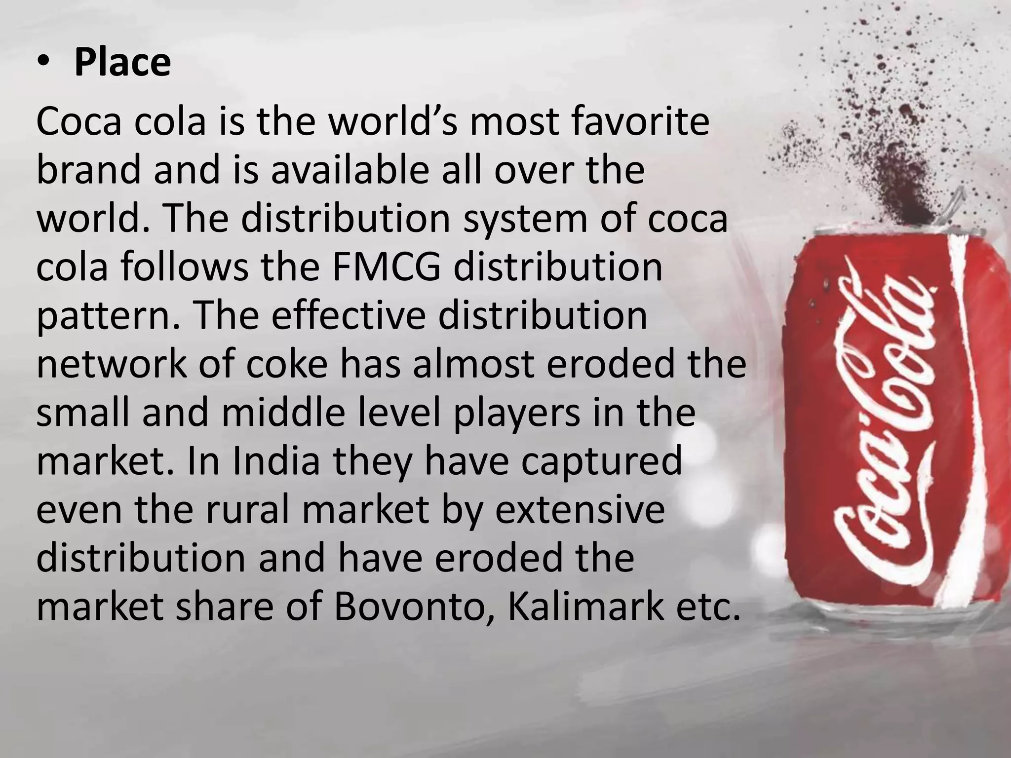 Marketing Mix - Coca Cola | PPTX