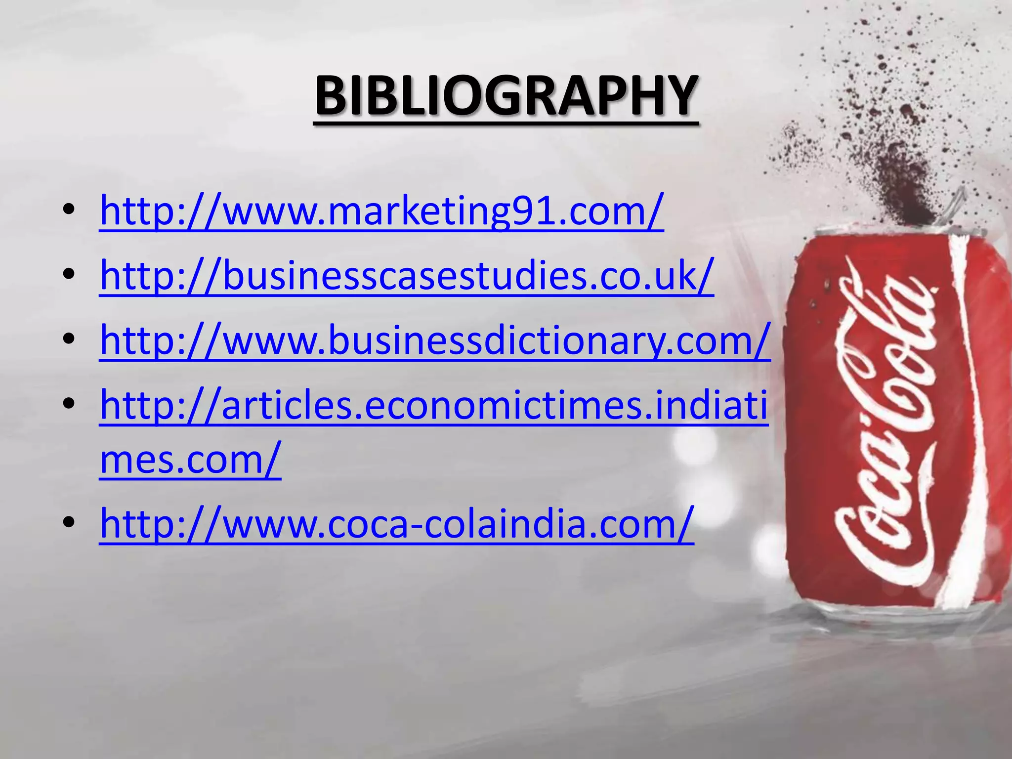 Marketing Mix - Coca Cola | PPTX