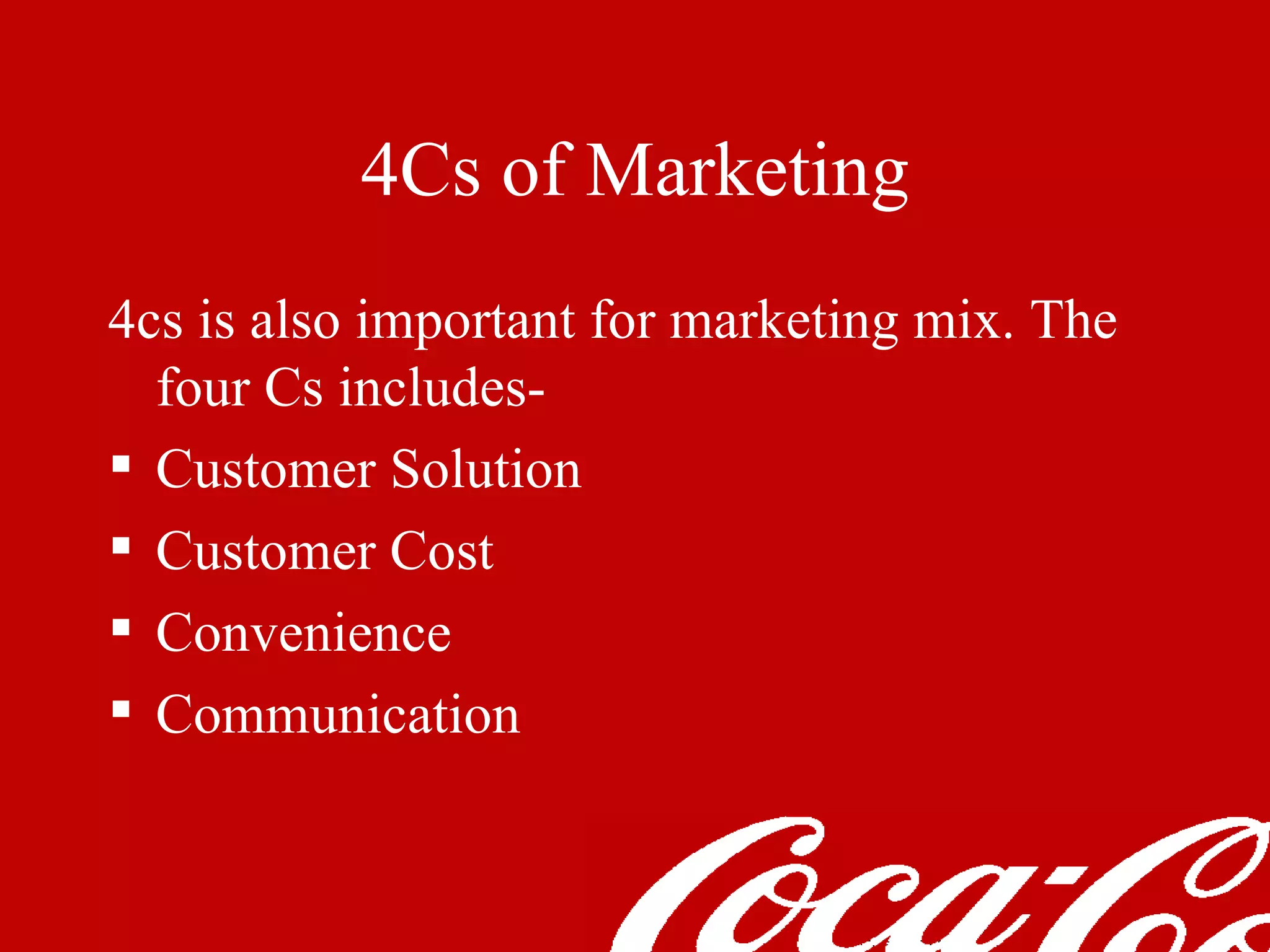 Marketing Mix of Coca Cola Bangladesh Ltd | PPT