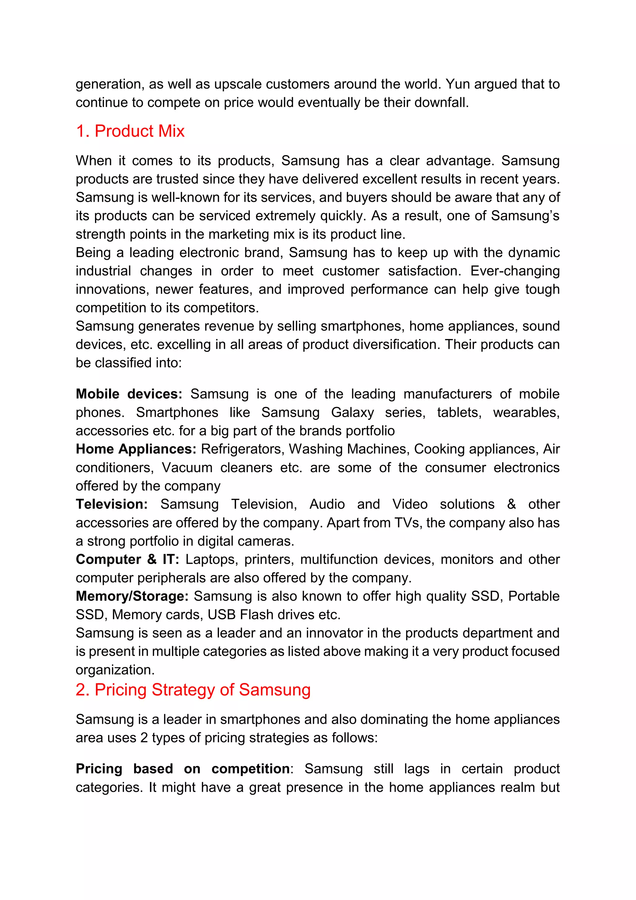 Marketing mix of Samsung.docx