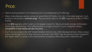 Marketing mix of wipro | PPTX