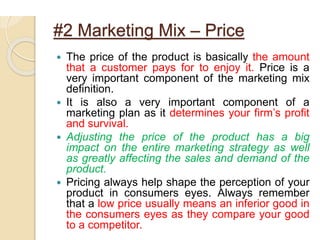Marketing mix-Types-4 p's,7p's-scope and Importance. | PPTX