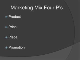 Marketing mix presentation | PPT