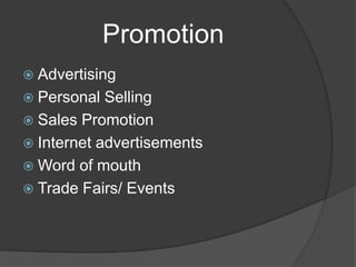 Marketing mix presentation | PPT