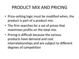 Marketing mix pricing | PPTX
