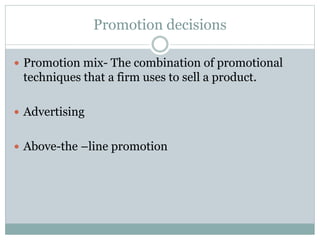 The Marketing Mix Promotion and Place | PPTX