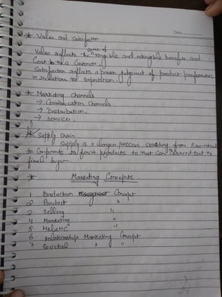 BBA Notes -Marketing Management | PDF