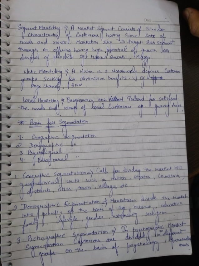 BBA Notes -Marketing Management | PDF