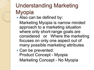 Marketing myopia | PPTX