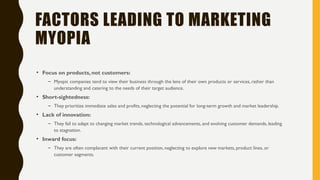 Marketing Myopia - elementary explanation | PPTX