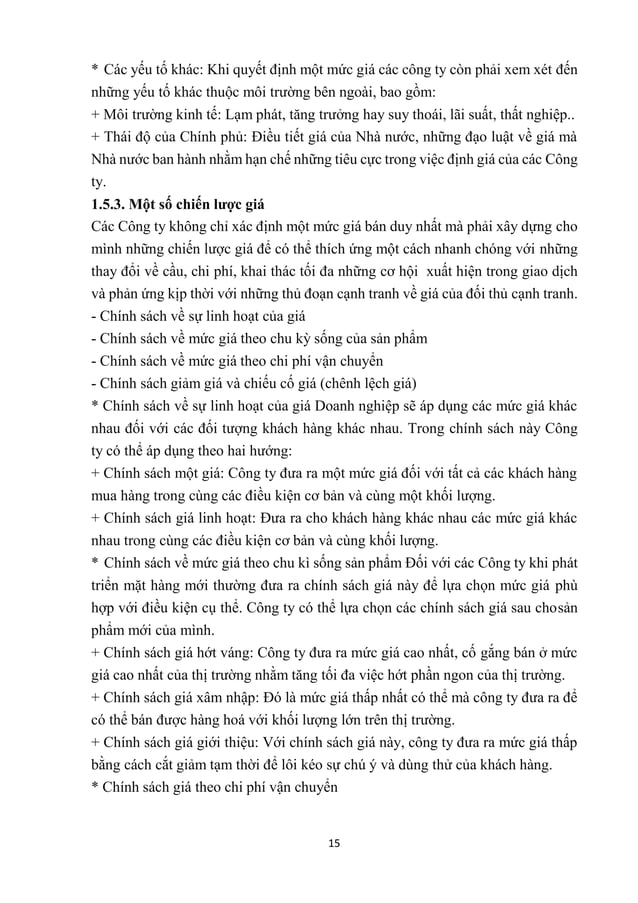 Một số giải pháp marketing nhằm nâng cao hiệu quả sản xuất kinh doanh tại công ty cổ phần thương ...