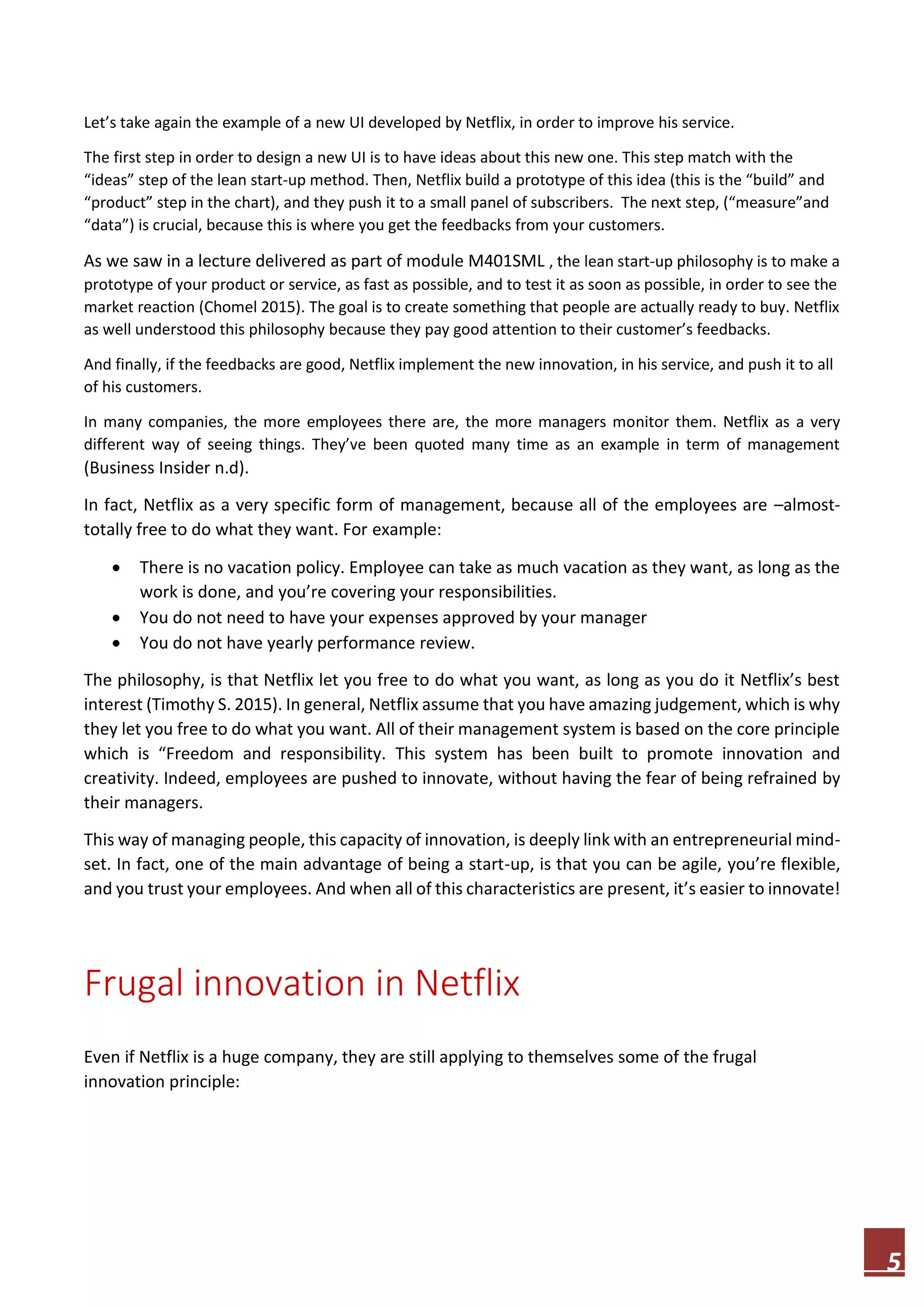 Innovation in Netflix | PDF