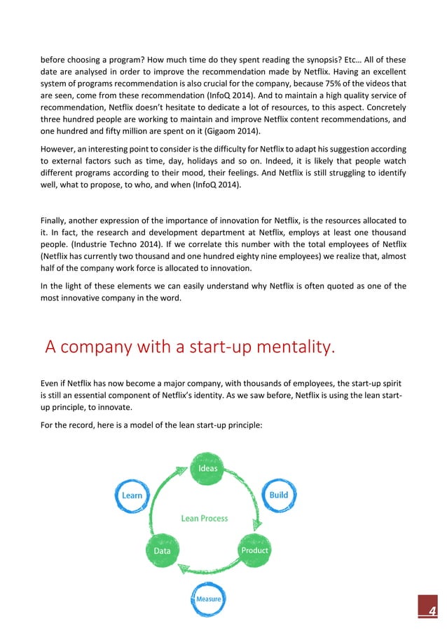 Innovation in Netflix | PDF
