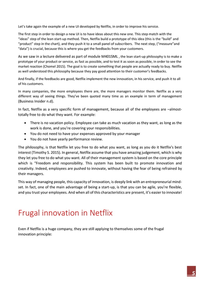 Innovation in Netflix | PDF