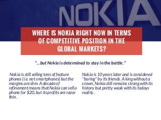 Nokia Case - Marketing | PPT