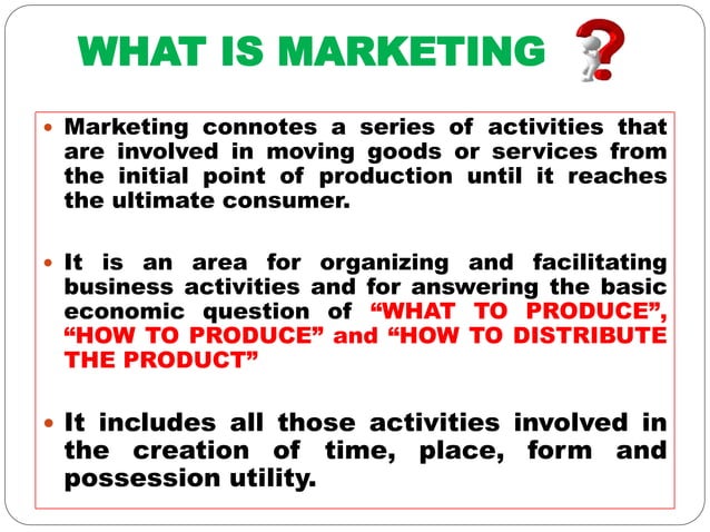 Marketing of agric produce | PPT