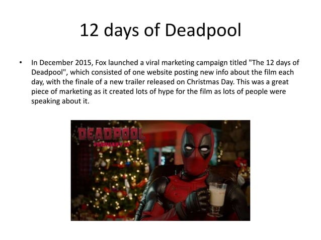 Marketing of deadpool | PPTX