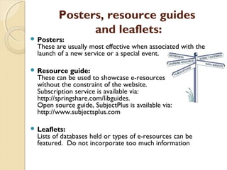 Marketing of e- resources | PPT