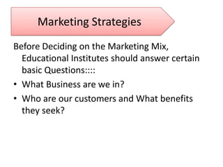 Marketing of educational services | PPTX