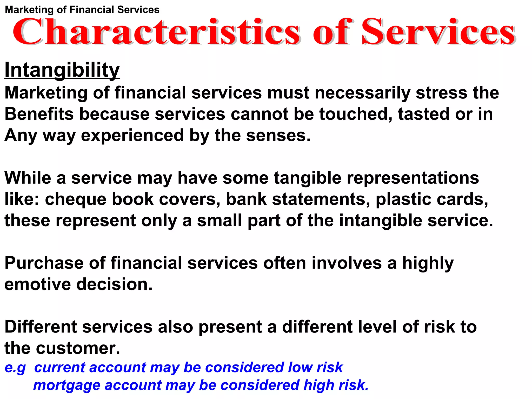 Marketing of financial services | PPT