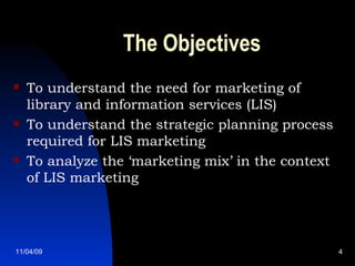 Marketing Of Library And Information Services | PPT