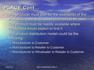 Marketing Mix and Logistics Management | PPT