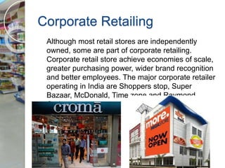 Marketing of retail business in India | PPTX