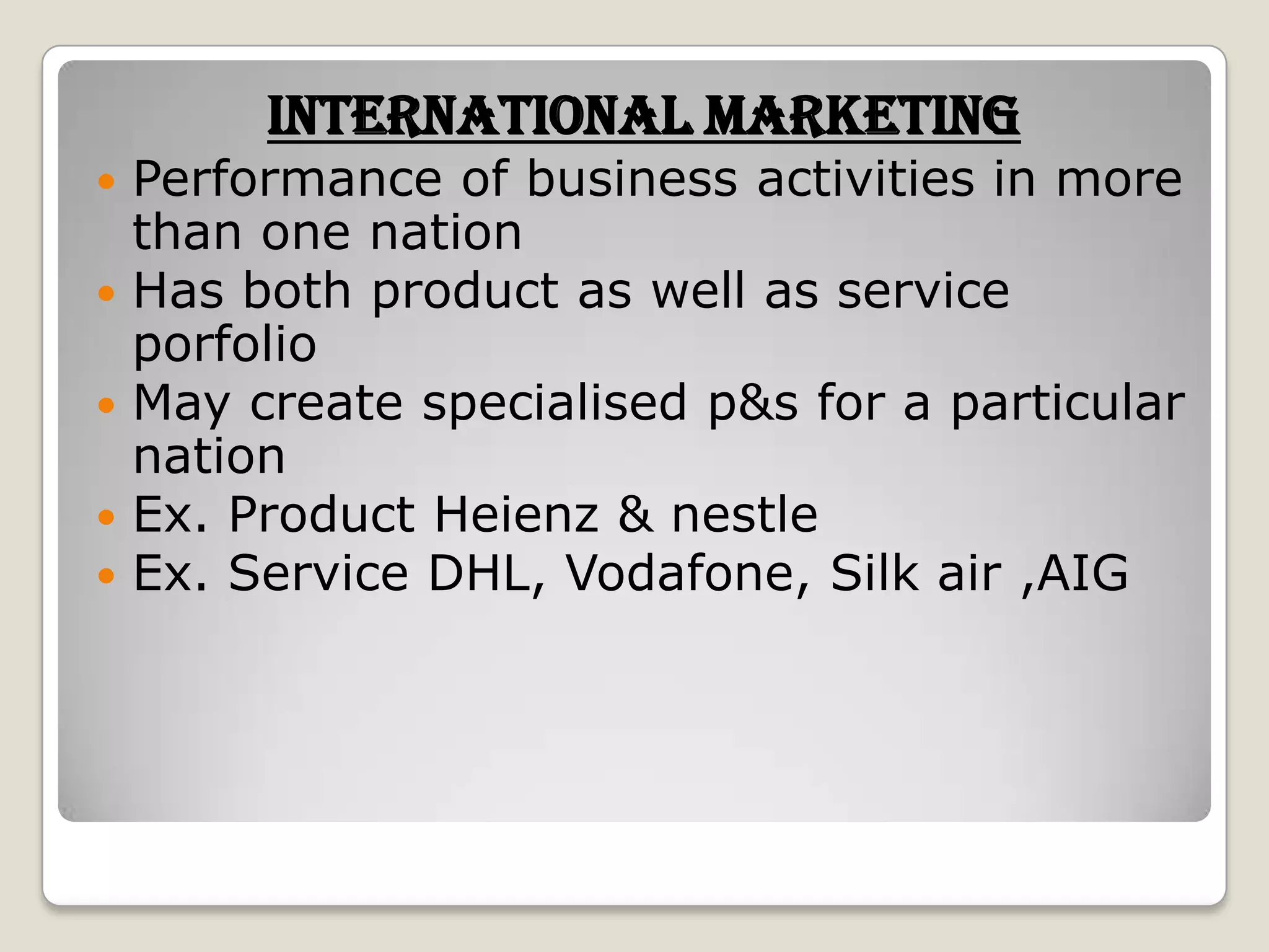 International Marketing of Services | PPTX