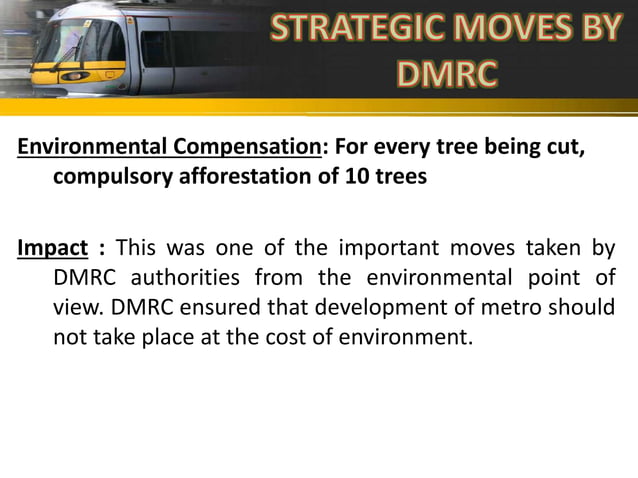 Marketing plan of DMRC | PPT