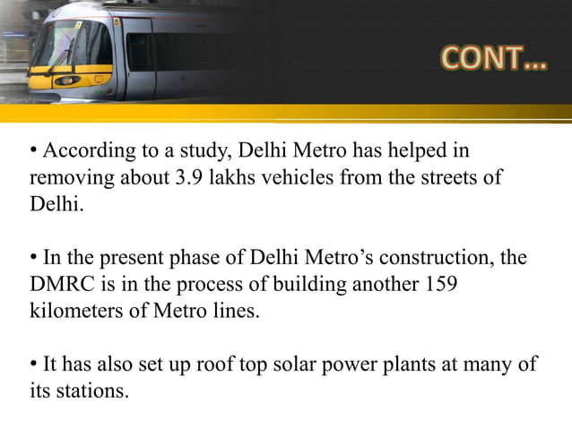 Marketing plan of DMRC | PPT