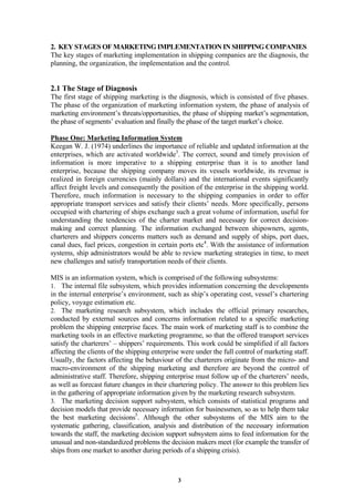 Marketing of shipping companies | PDF