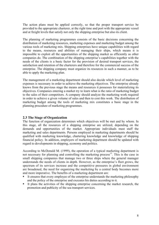 Marketing of shipping companies | PDF