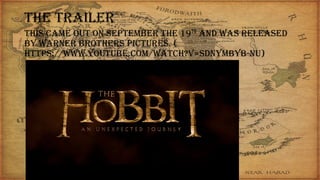 Marketing and Promotion of ‘the hobbit an unexpected journey' and other ...