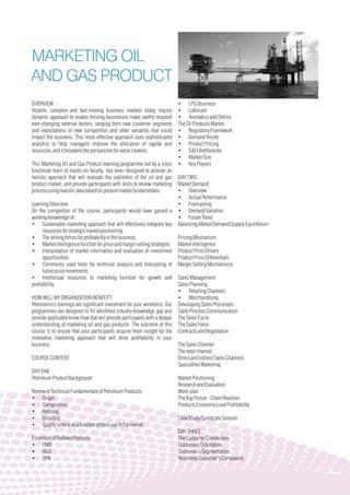 Marketing oil and gas products | PDF