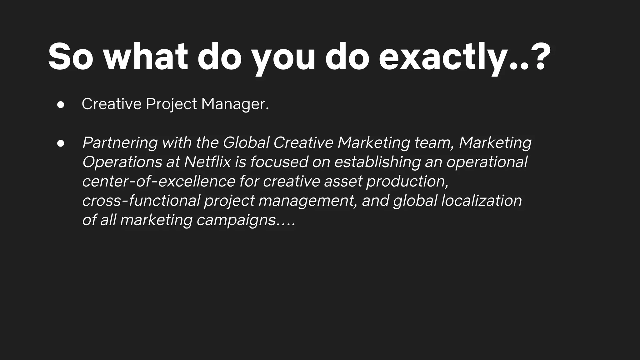 Marketing Operations Manager Slide Deck | PDF