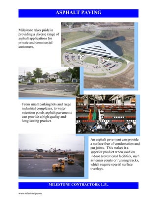 Milestone Asphalt Paving | DOC
