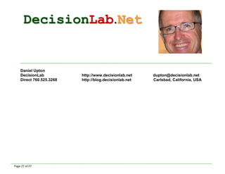 Marketing Pipeline Intelligence: A Dimensional Model | PPT