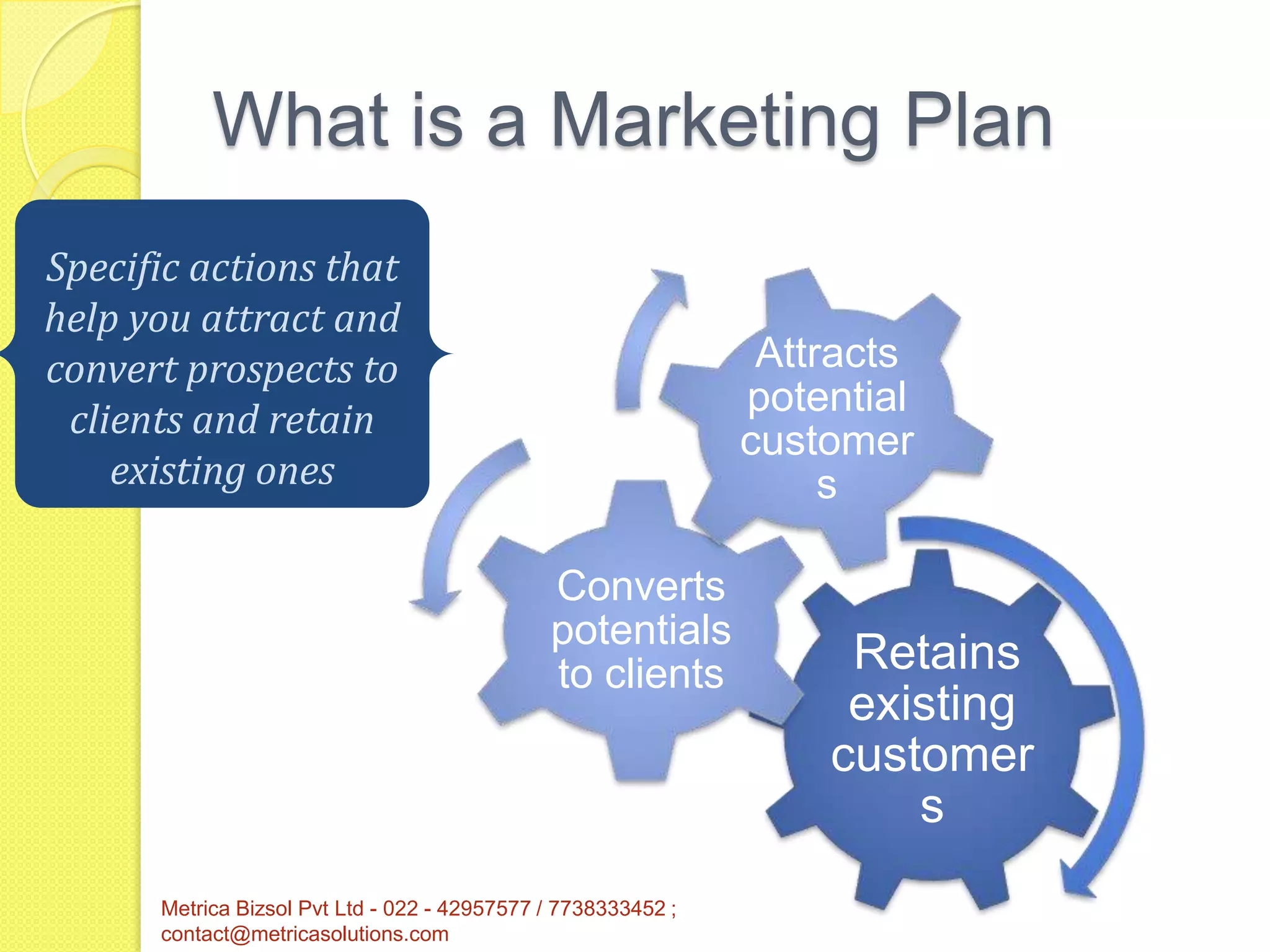 Marketing plan : An important tool for SMEs | PPTX