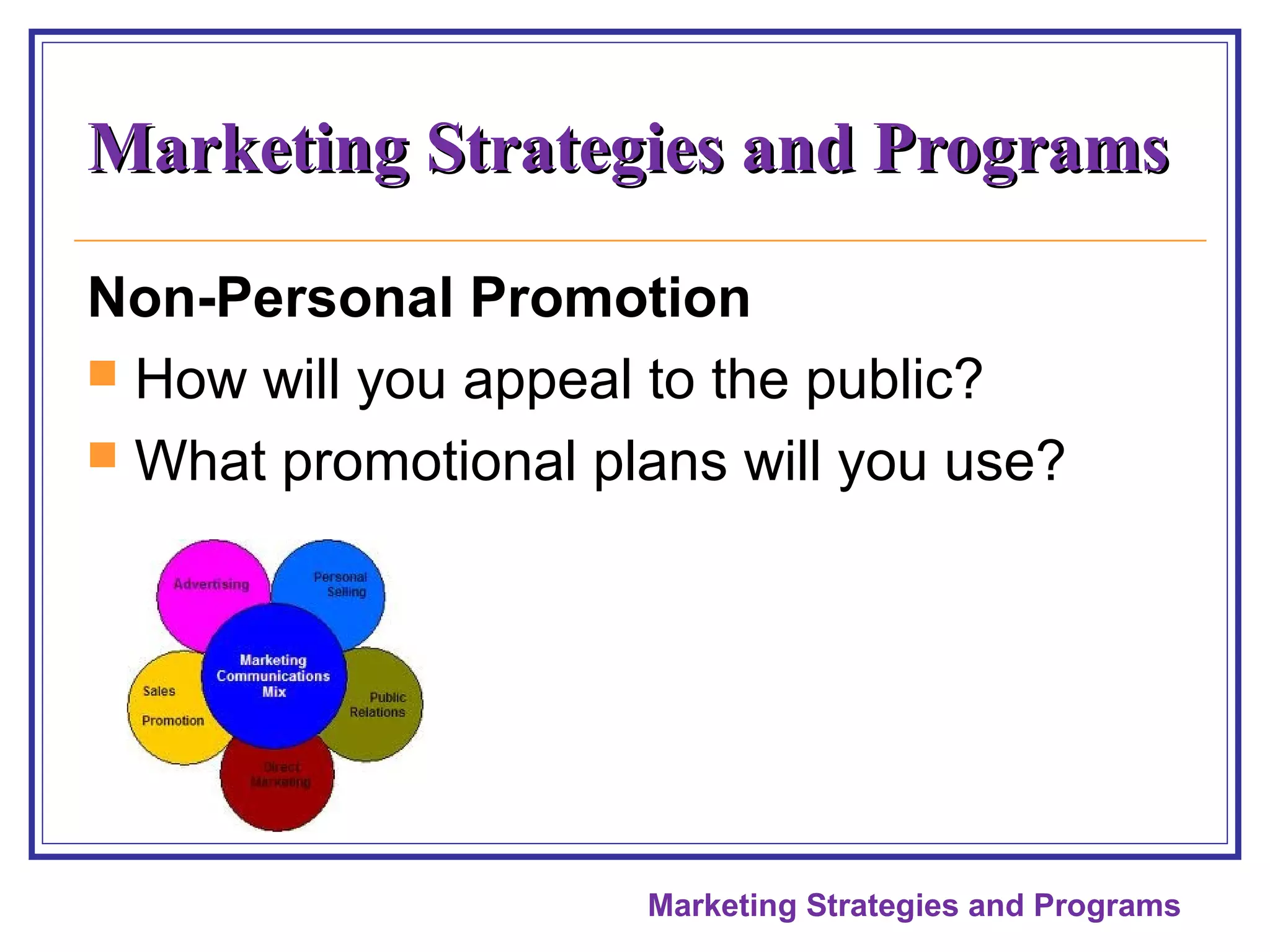The Marketing Plan | PPT