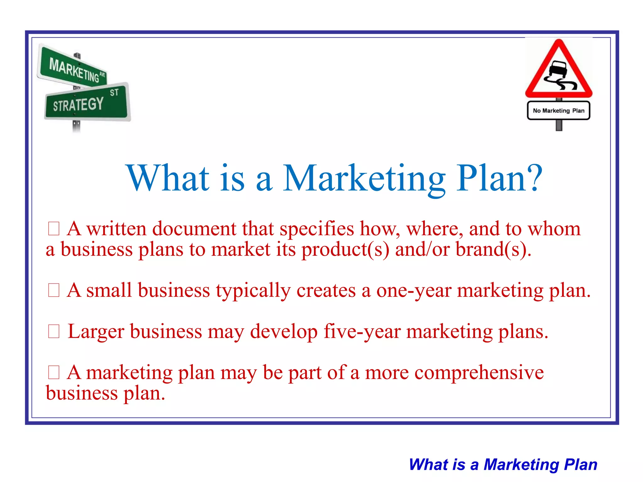 The Marketing Plan | PPT