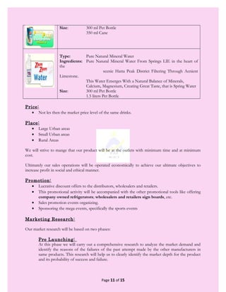 Marketing plan | DOC | Business | Business and Finance