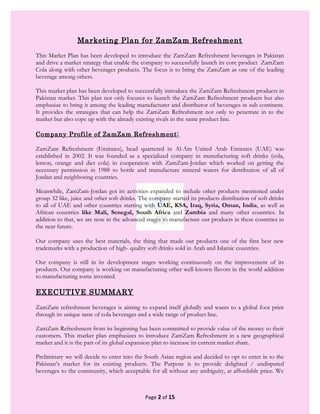 Marketing plan | DOC