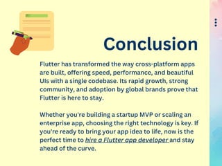 Flutter Framework: A Smarter Way to Build Apps | PDF